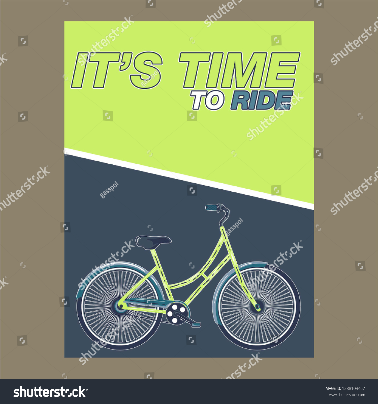 Cycling Poster Design Template Vector Illustration: vector de stock ...