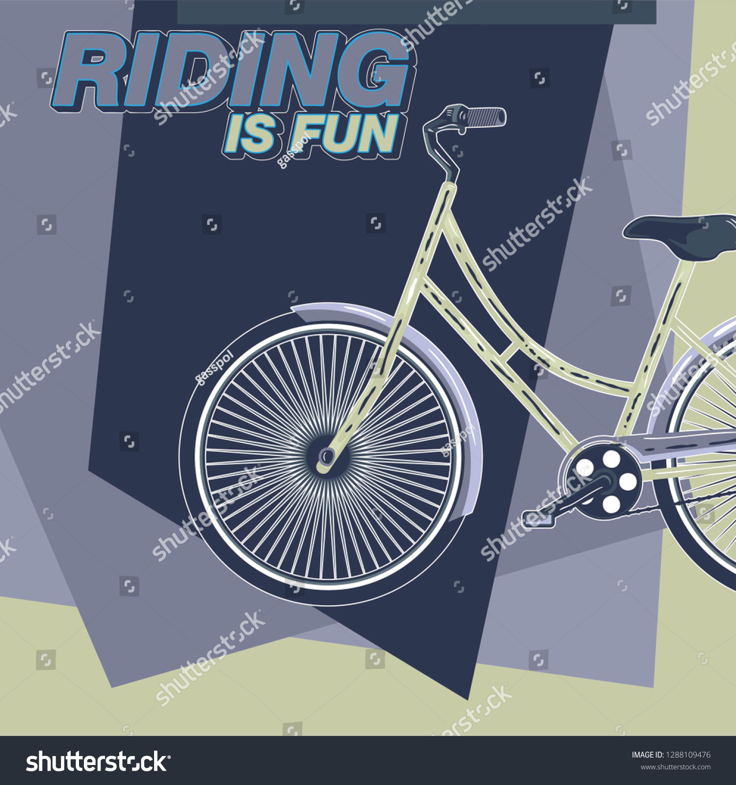 Cycling Poster Design Template Vector Illustration Stock Vector ...