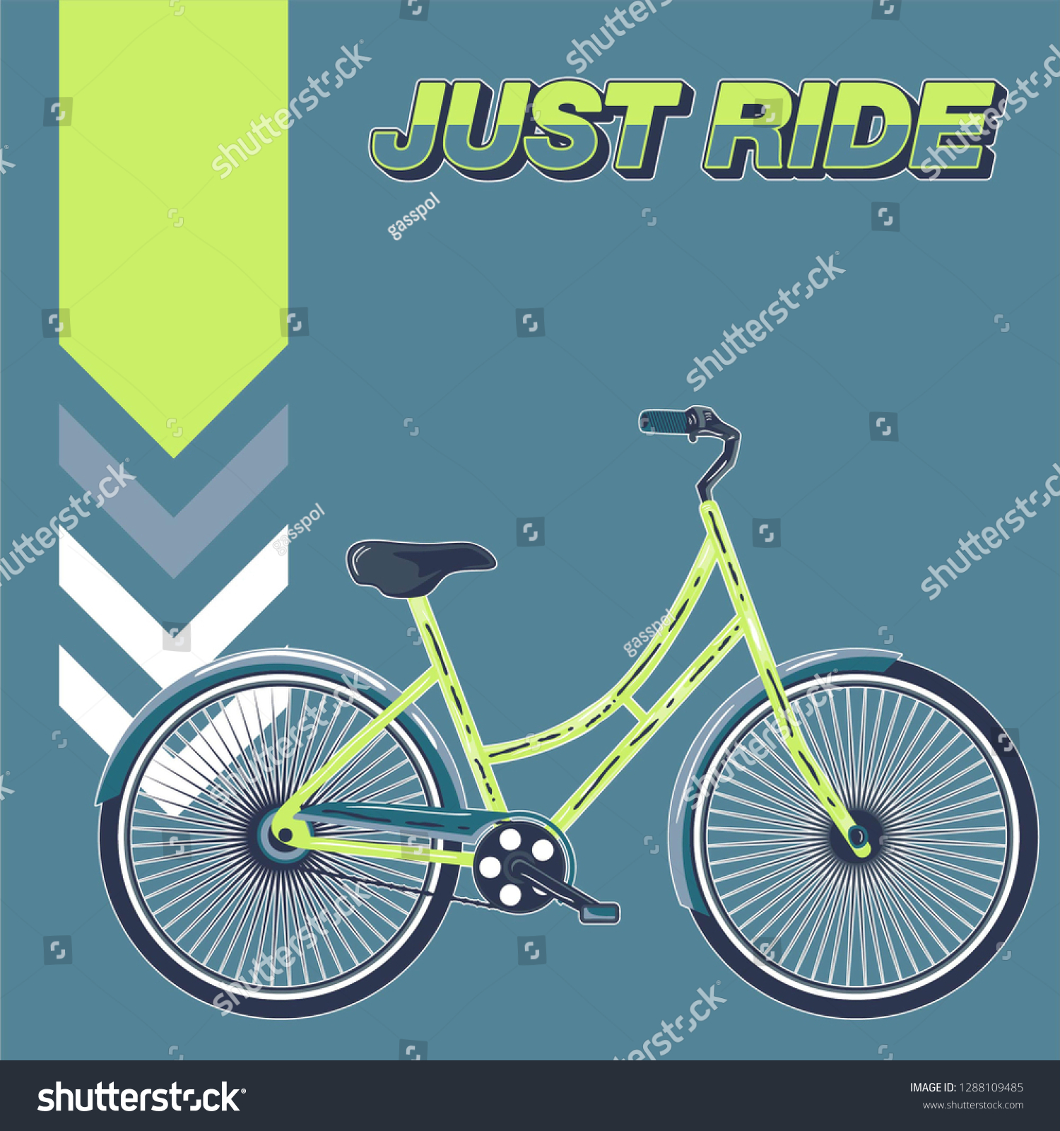 Cycling Poster Design Template Vector Illustration Stock Vector ...