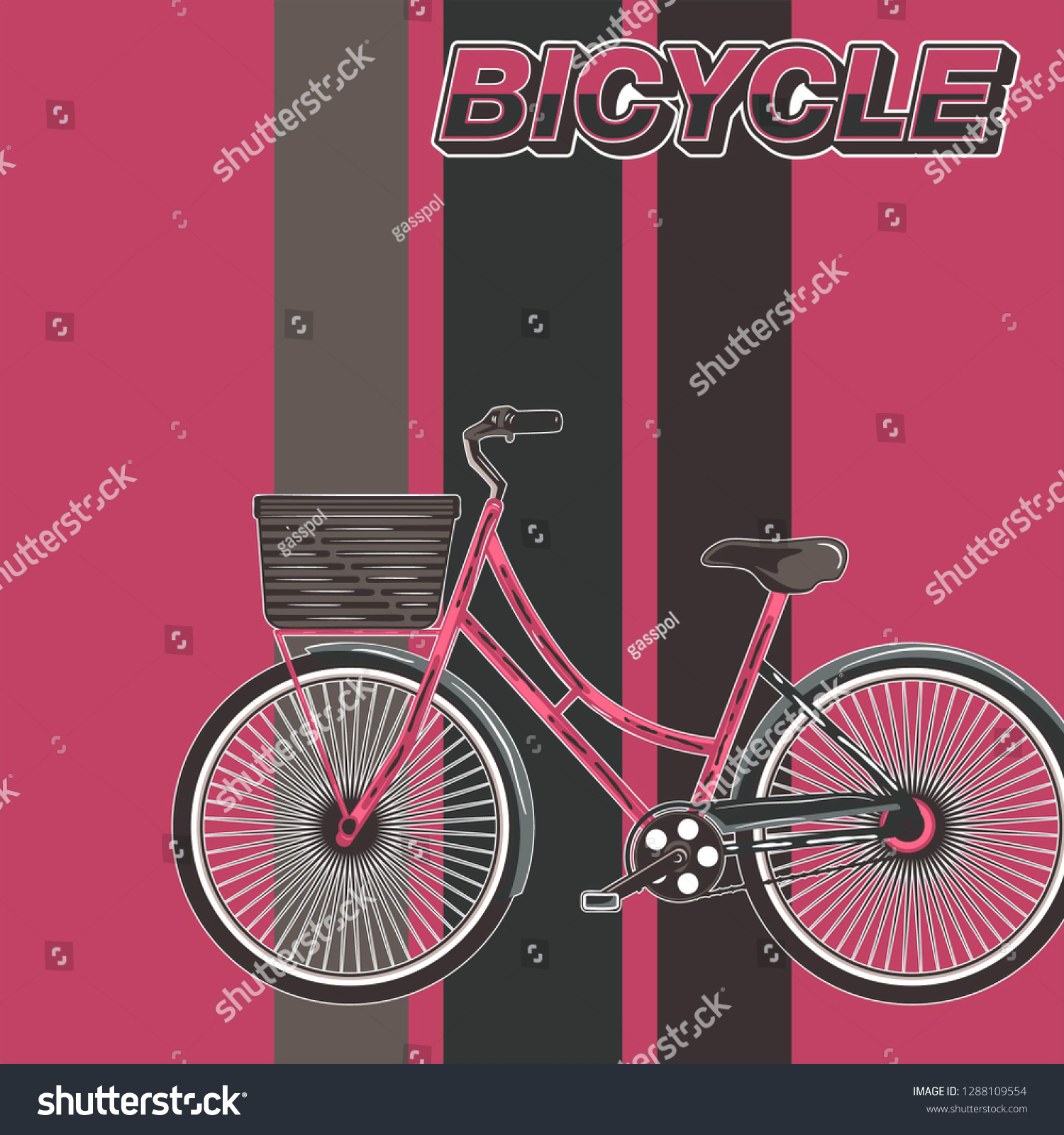 Cycling Poster Design Template Vector Illustration Stock Vector ...
