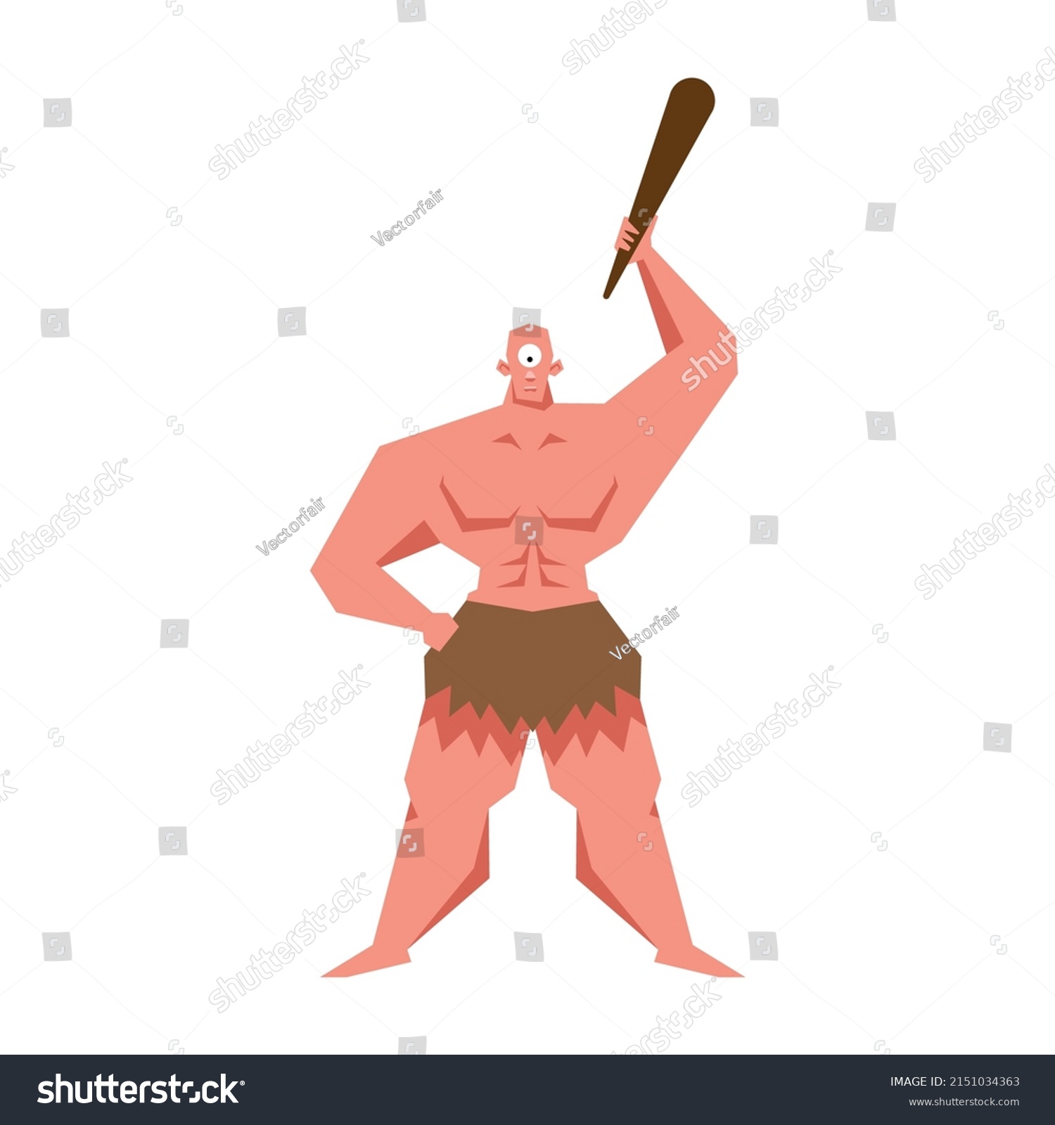Cyclops Mythical Creature Icon Isolated Stock Vector (Royalty Free ...