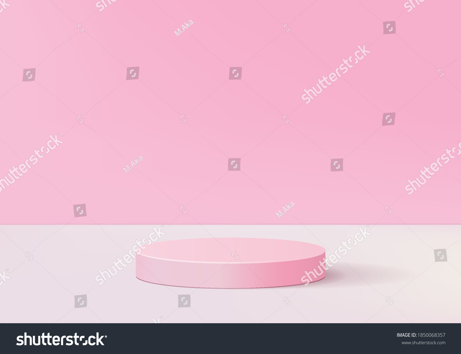 Cylinder Background Minimal Scene Geometric Platform Stock Vector ...