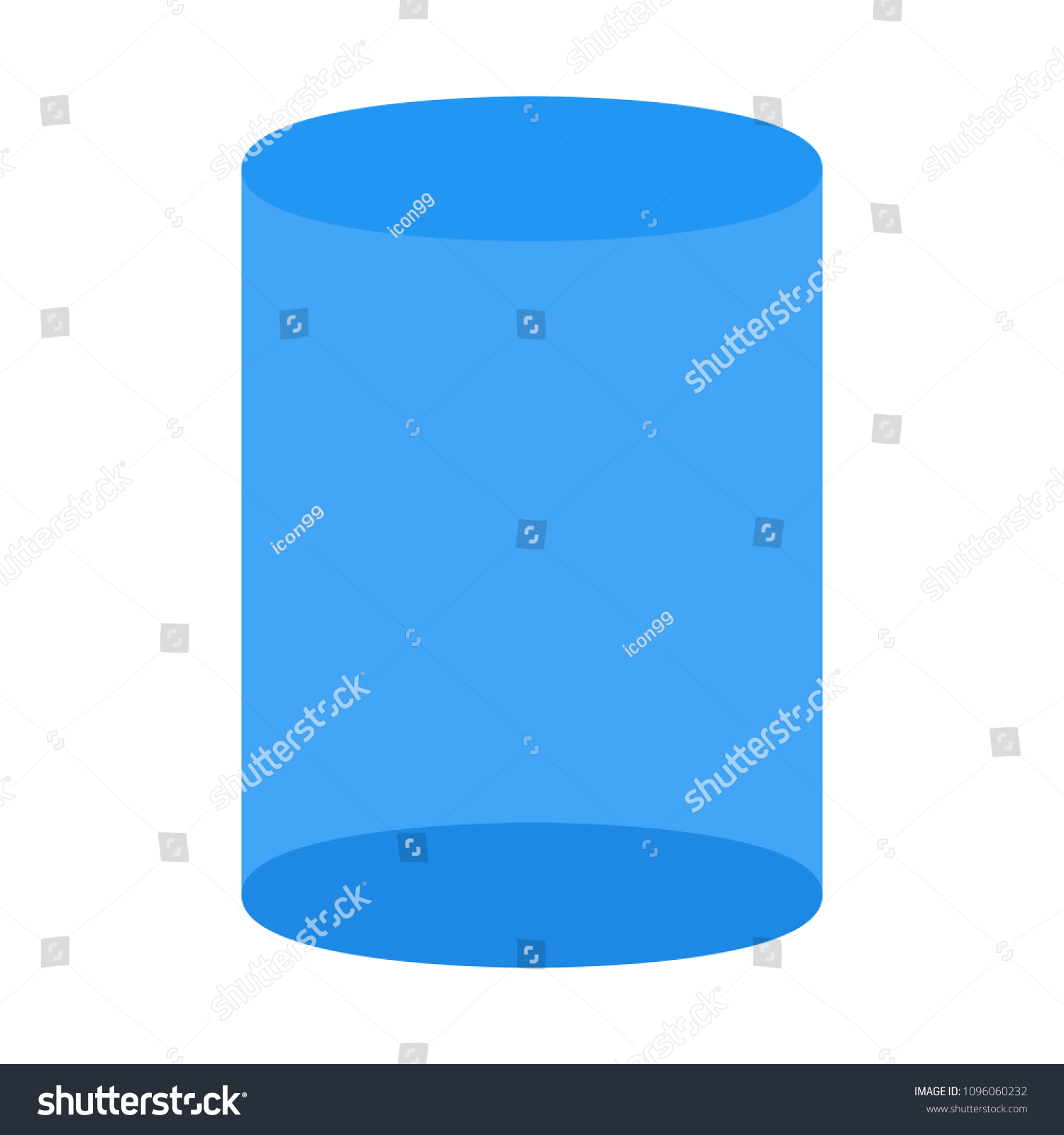 Cylinder Barrel Shape Stock Vector (Royalty Free) 1096060232