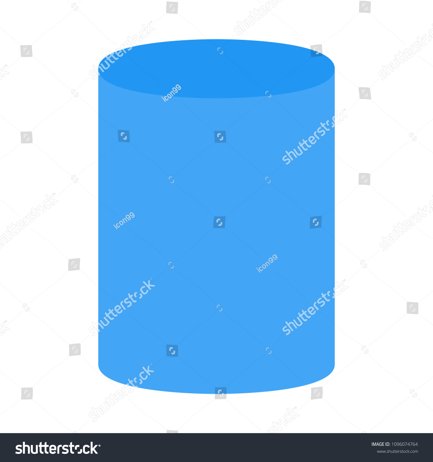 Cylinder Shape Diagram Stock Vector (Royalty Free) 1096074764