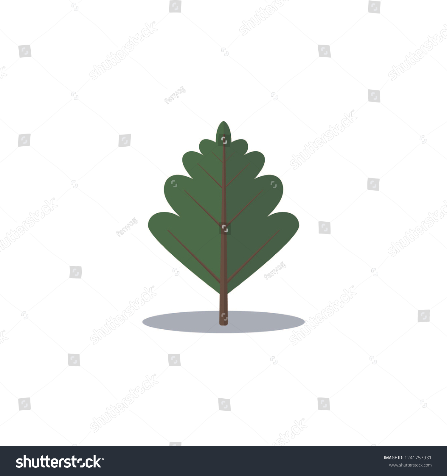 Cypress Icon Vector Stock Vector (Royalty Free) 1241757931 | Shutterstock