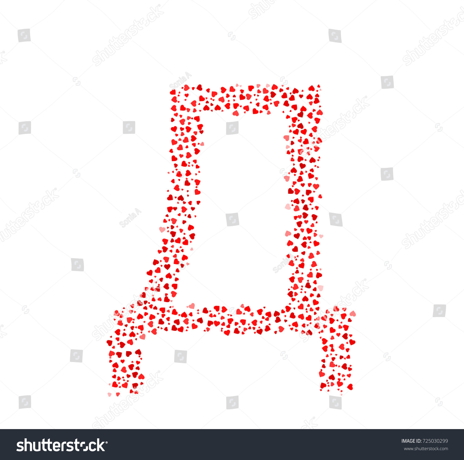 Cyrillic Capital Letter De Stock Vector (Royalty Free) 725030299 ...