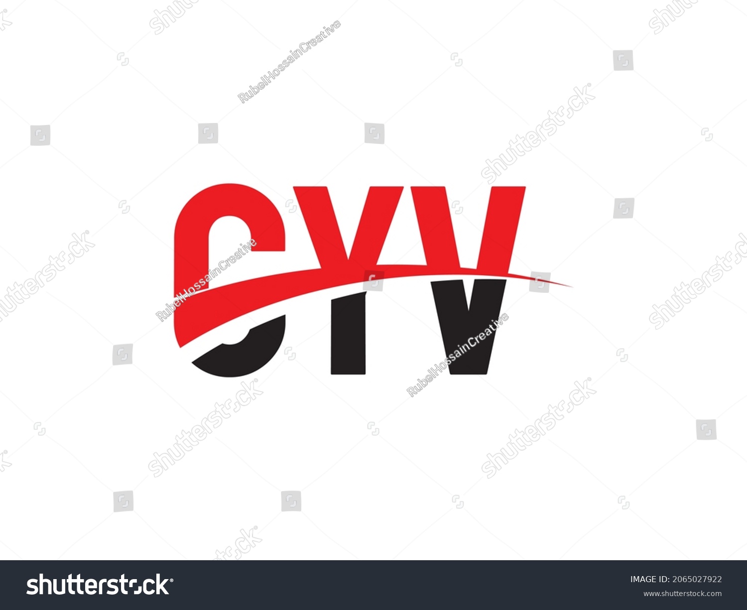Cyv Letter Initial Logo Design Vector Stock Vector (Royalty Free ...