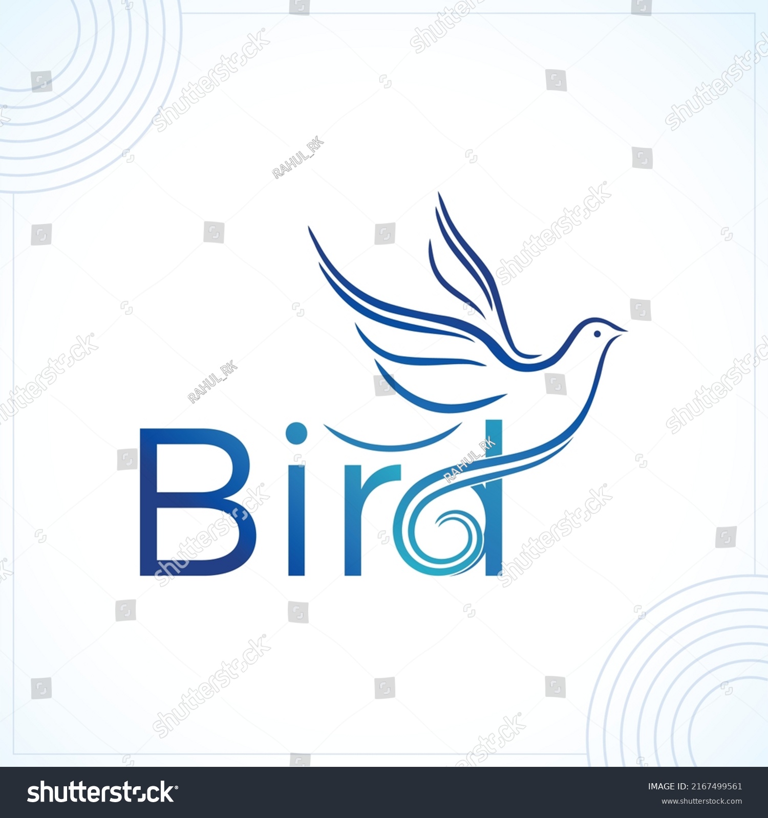 D Bird Fly Modern Creative Premium Stock Vector (Royalty Free ...