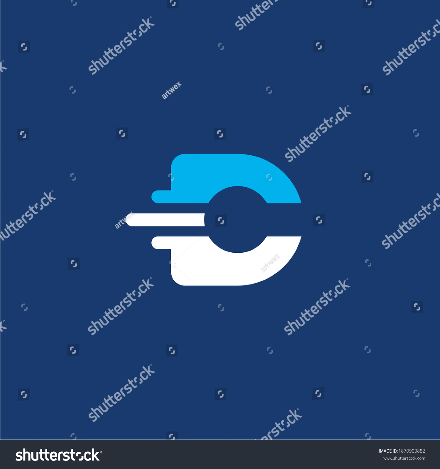 D C Delivery Logo Design Stock Vector (Royalty Free) 1870900882 ...