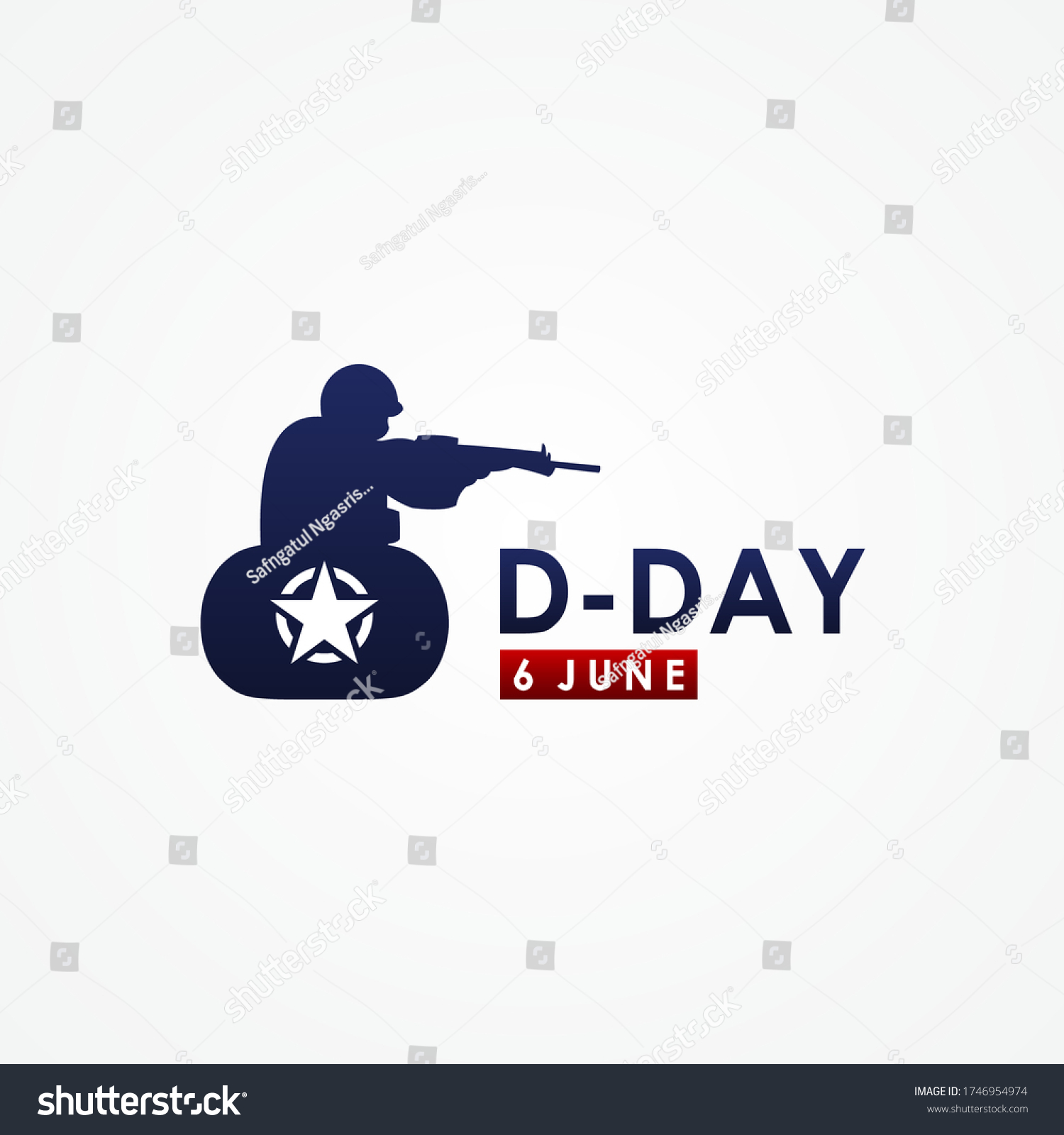 Dday Logo Vector Design Illustration Stock Vector (Royalty Free ...