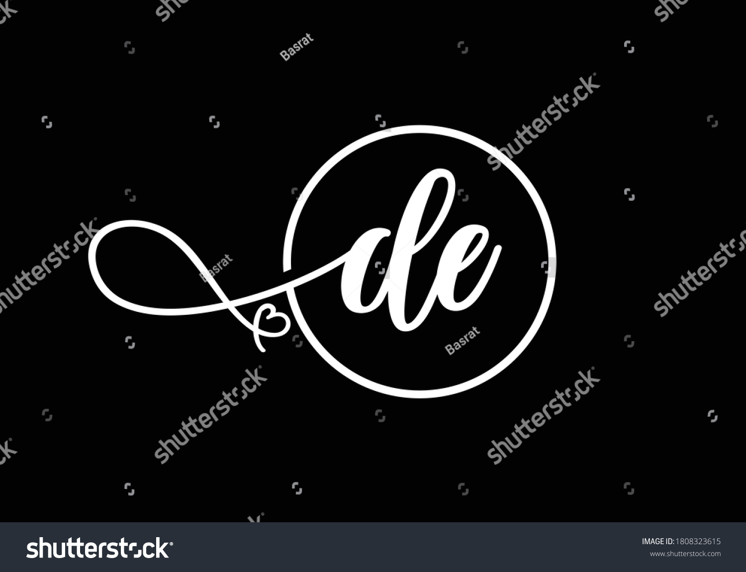 D E Letter Sign Symbol Initial Stock Vector (Royalty Free) 1808323615 ...
