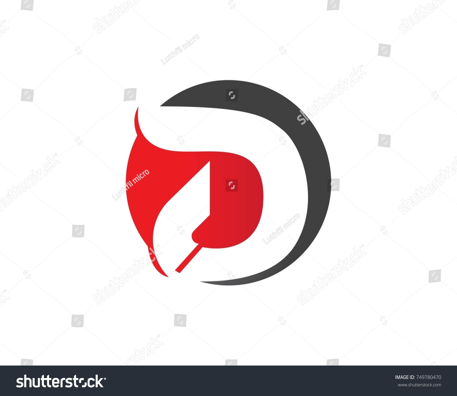 D Letters Logos Stock Vector (Royalty Free) 749780470