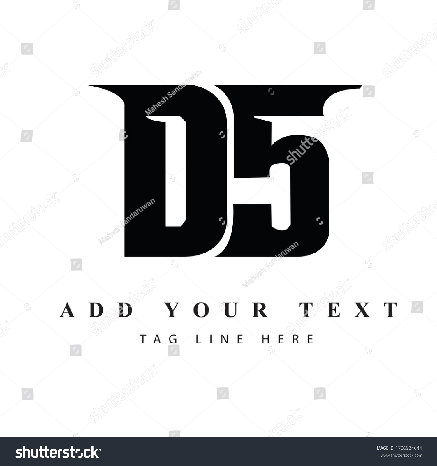 D5 Logo Design Illustration Vector Art Stock Vector (Royalty Free ...