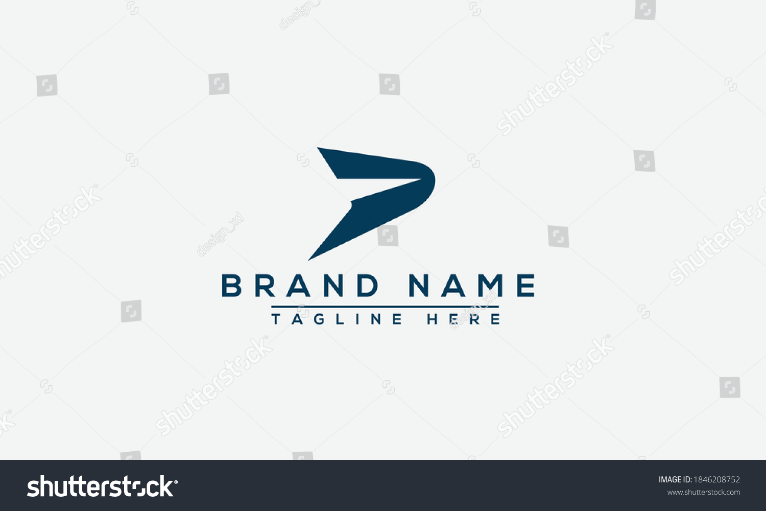 D Logo Design Template Vector Graphic Stock Vector (Royalty Free ...