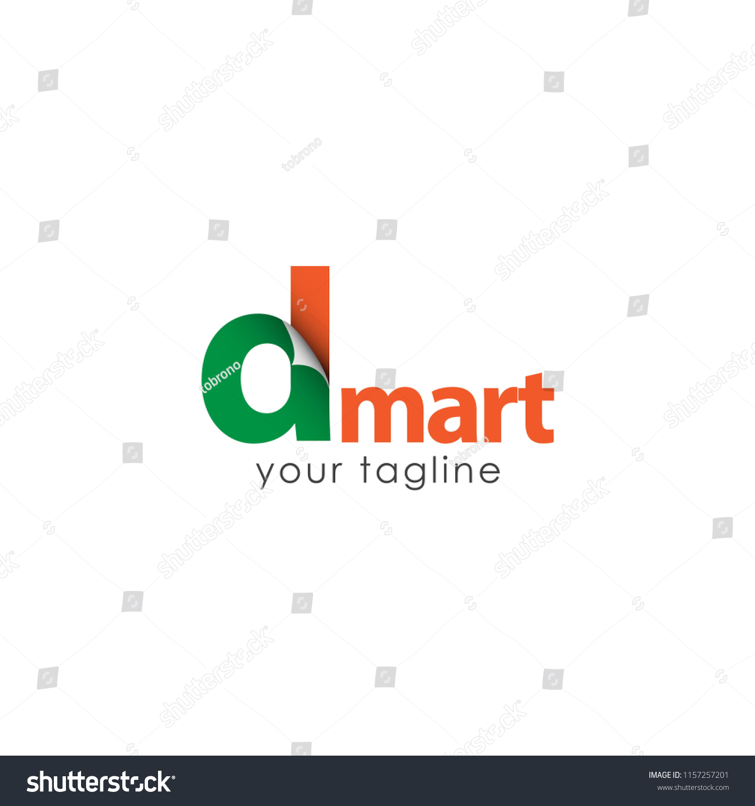 D Mart Logo Vector Template Design: vector de stock (libre de regalías ...