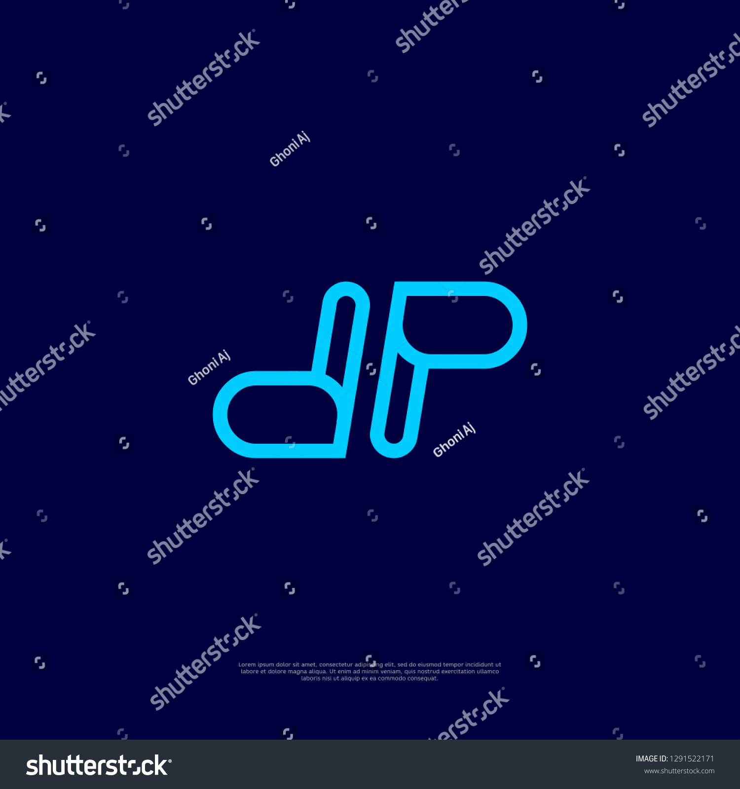 D P Logo Design Template Creative Stock Vector (Royalty Free) 1291522171