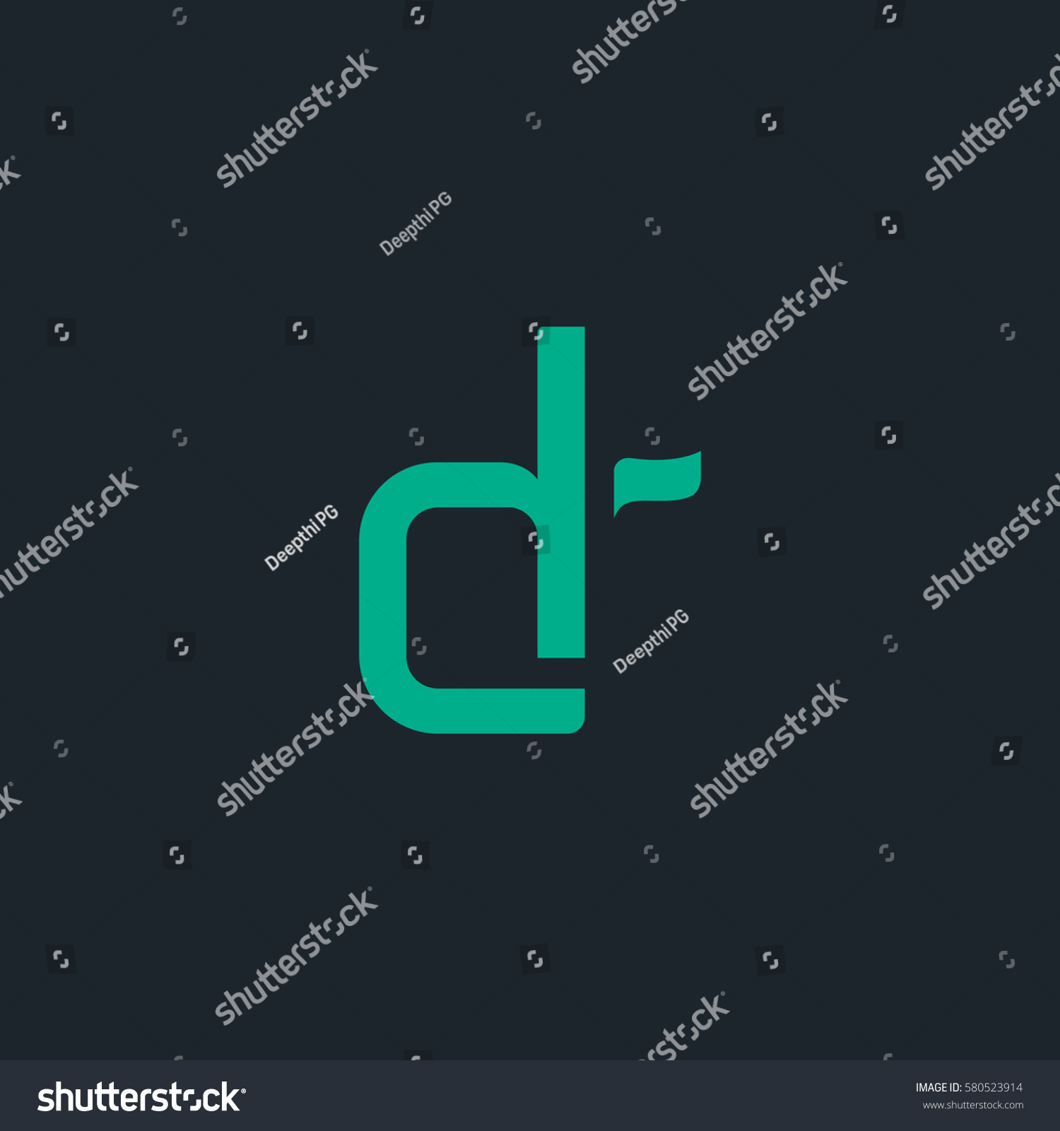 「D R Letter Logo Design Vector」のベクター画像素材（ロイヤリティフリー） 580523914 ...