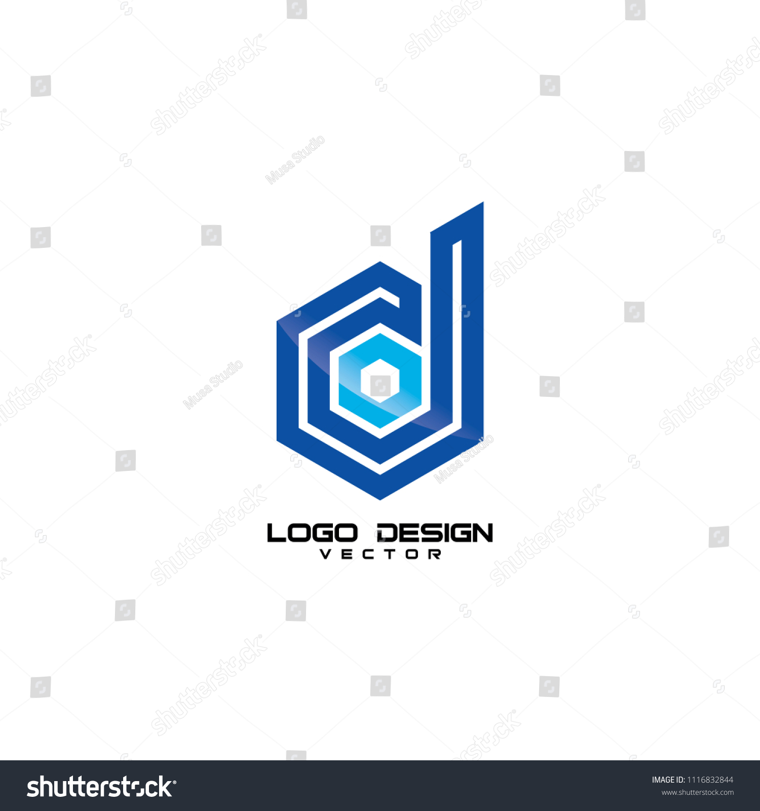 D Symbol Logo Design Stock Vector (Royalty Free) 1116832844 | Shutterstock