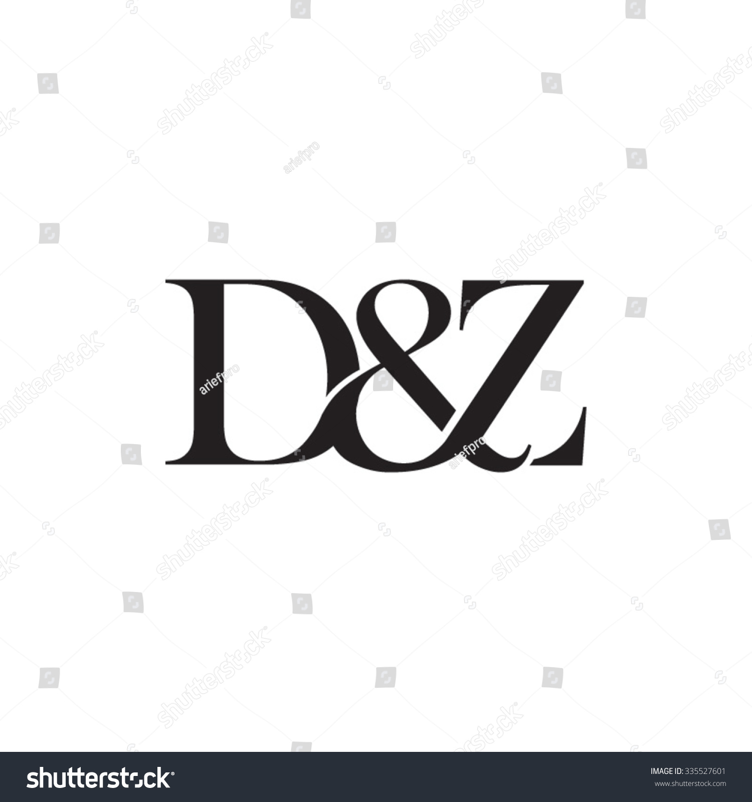 Dz Initial Logo Ampersand Monogram Logo Stock Vector (Royalty Free ...