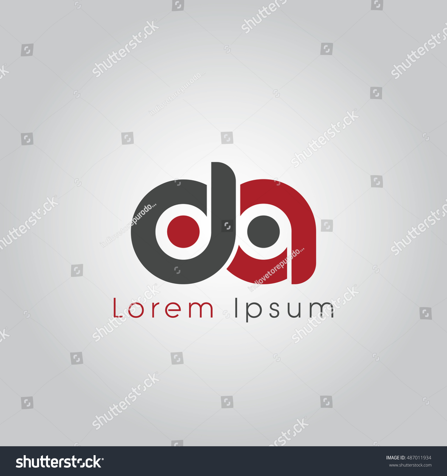 Da Initial Letter Linked Lowercase Logo Stock Vector (Royalty Free ...