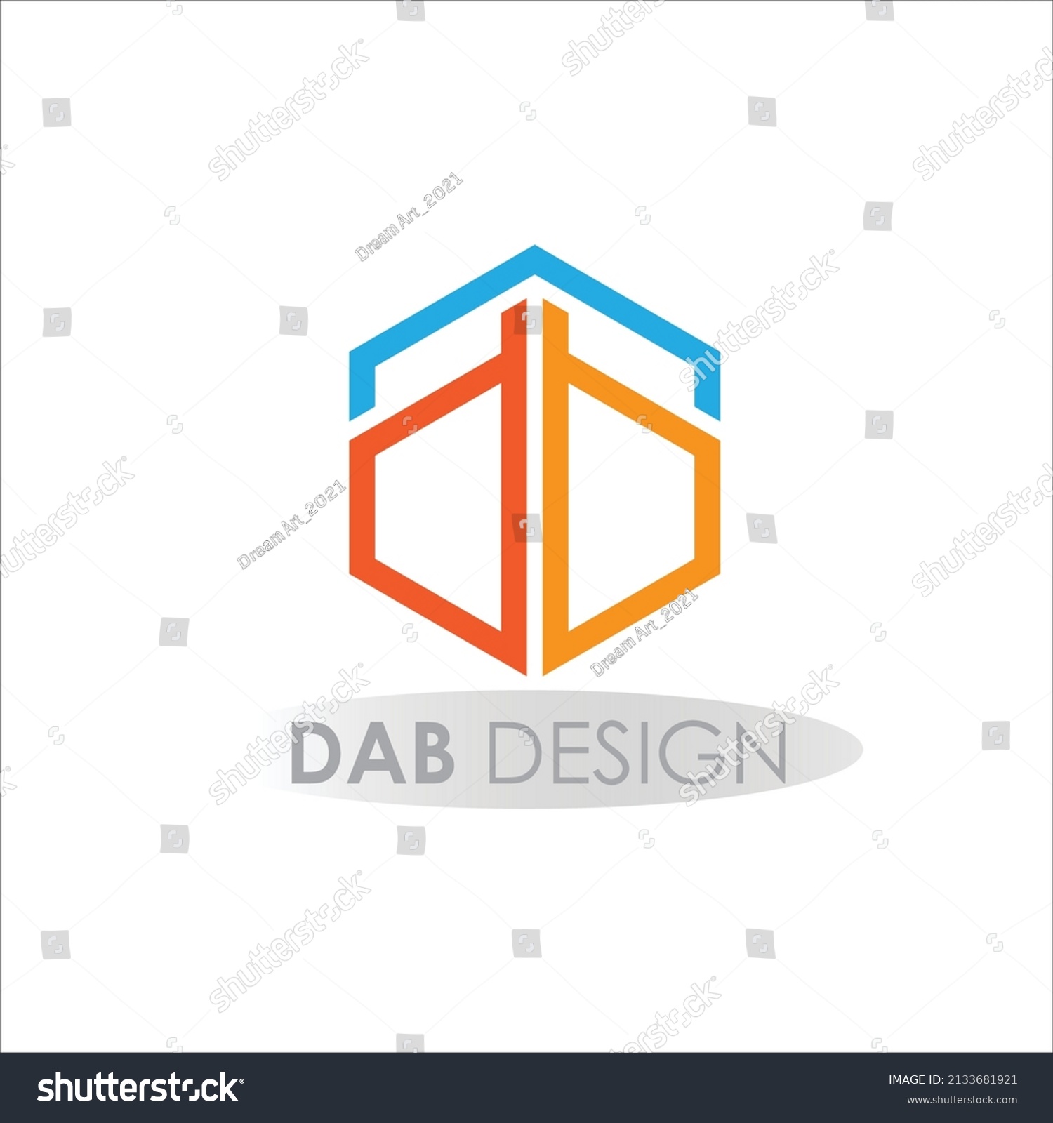 Dab Logo Designadobe Illustrator Logo Design Stock Vector (Royalty Free ...