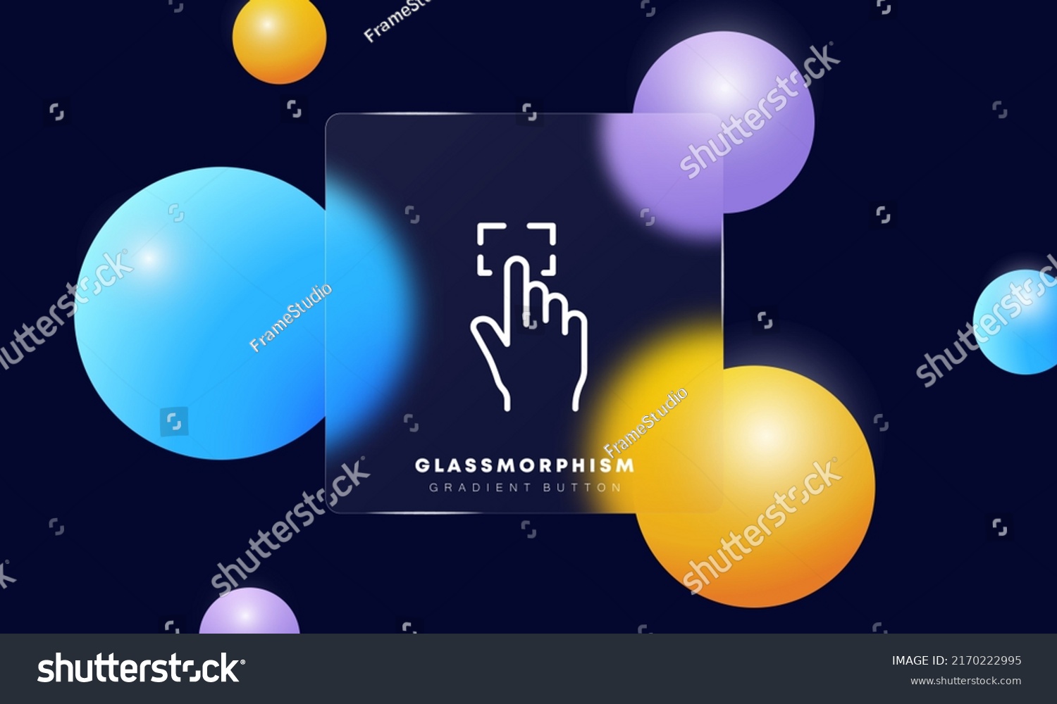 Dactylogram Line Icon Fingerprint Biometry Identification Stock Vector ...