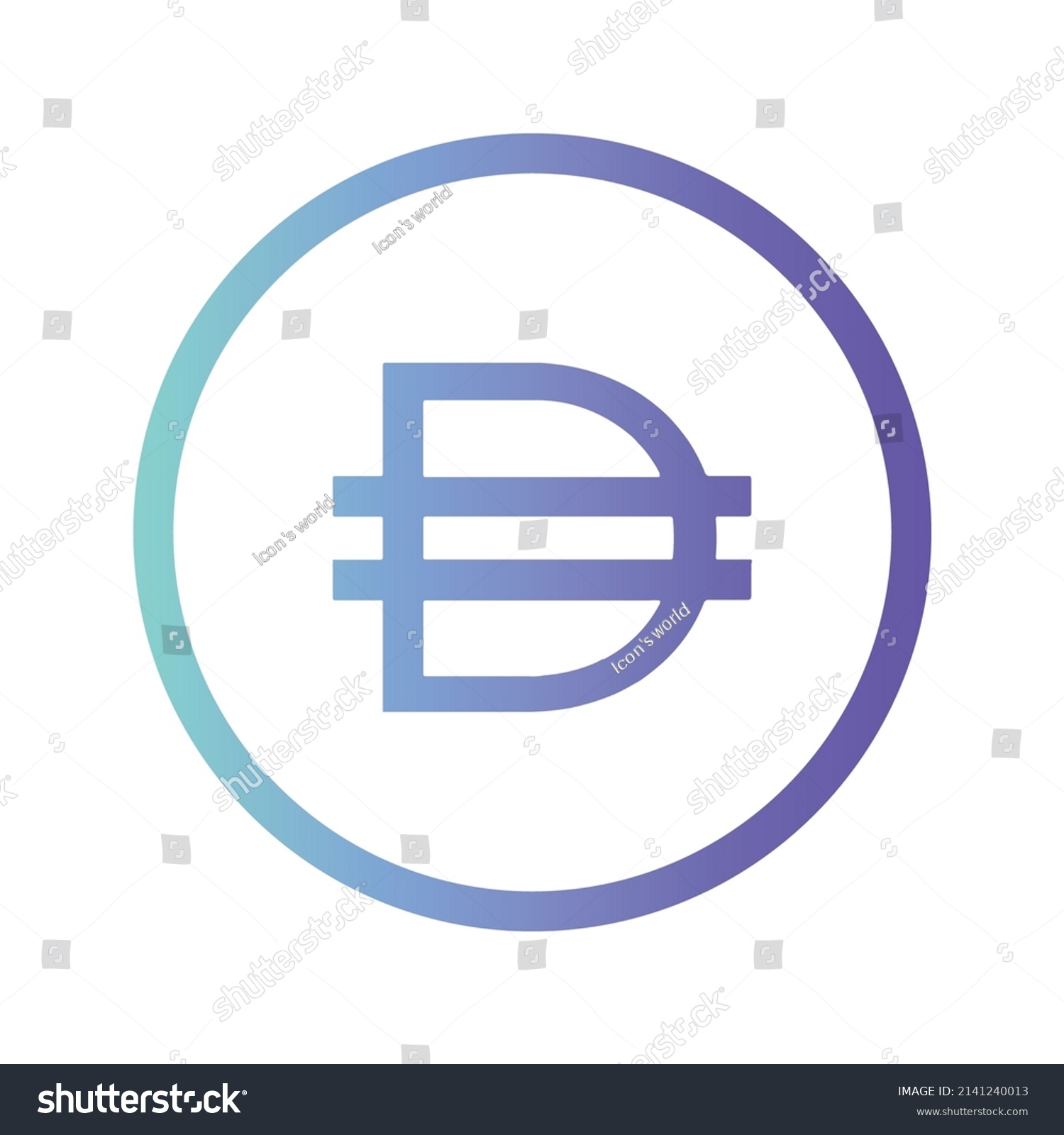 Dai Cryptocurrency Token Icon Dai Token Stock Vector (Royalty Free ...