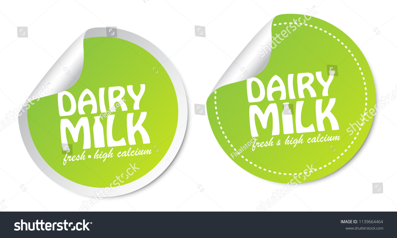 Dairy Milk Stickers Stock Vector (Royalty Free) 1139664464 | Shutterstock