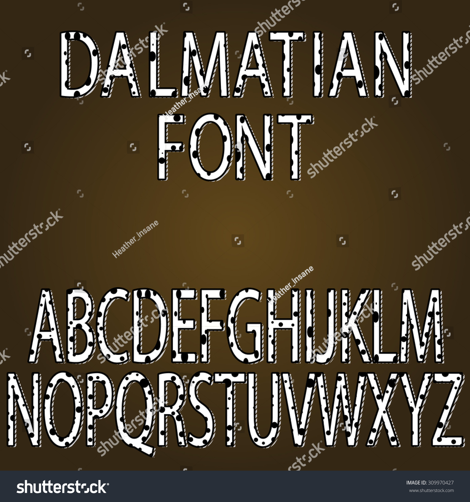 216 Dalmatian font Stock Illustrations, Images & Vectors | Shutterstock