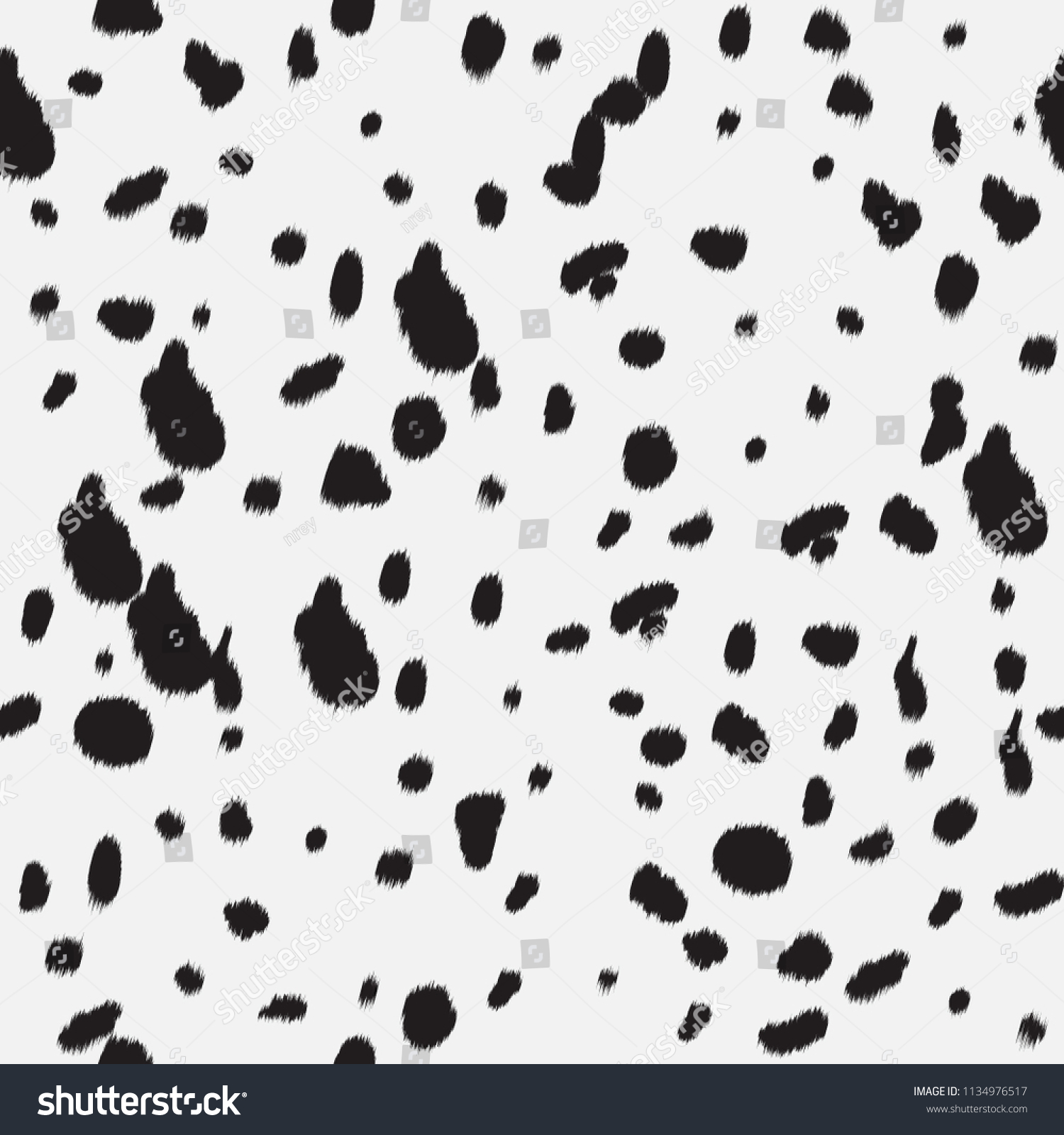 Dalmatian Seamless Skin Texture Vector Background Stock Vector (Royalty ...