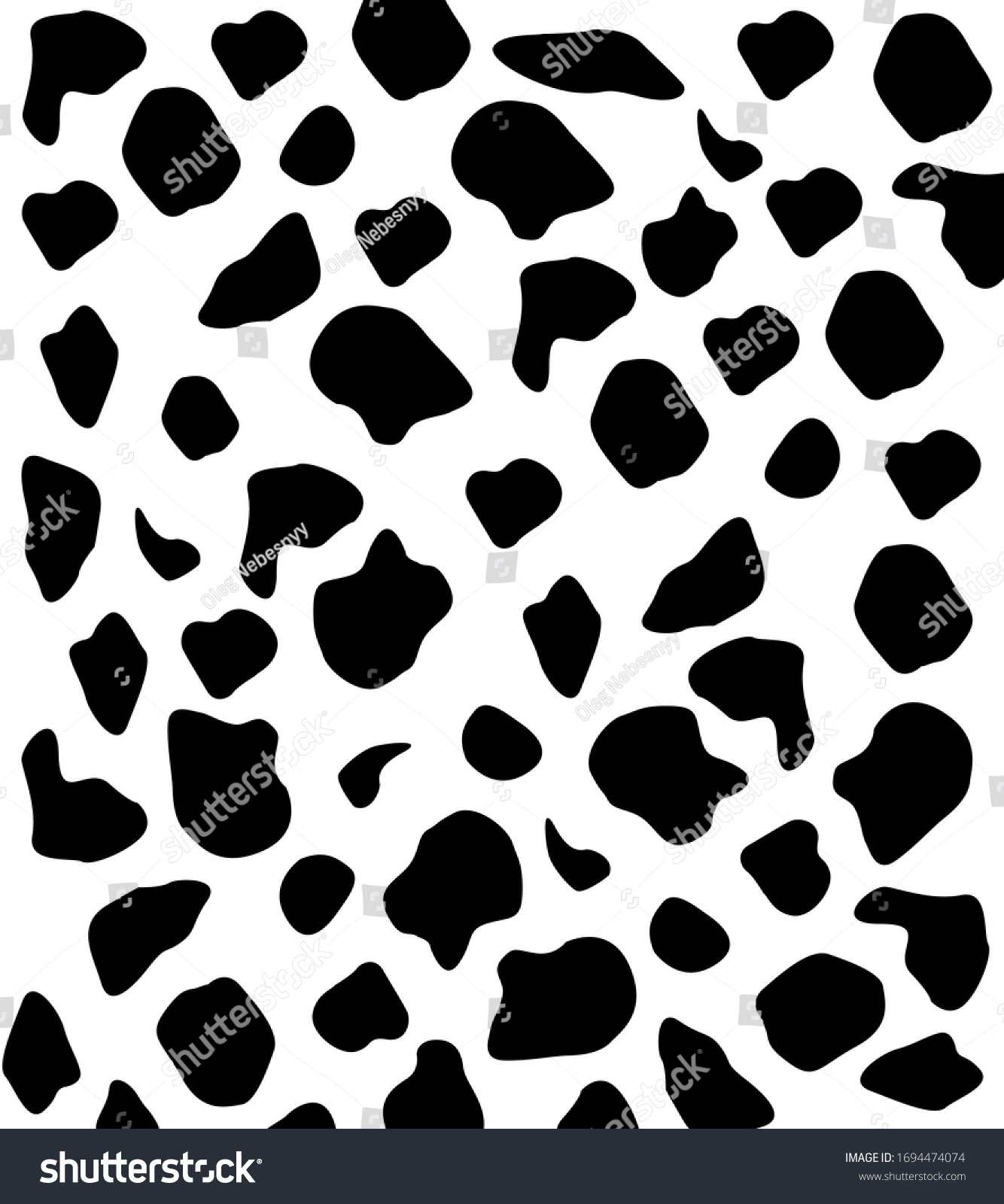 Dalmatian Skin Texture Pattern Design Vector Stock Vector (Royalty Free ...