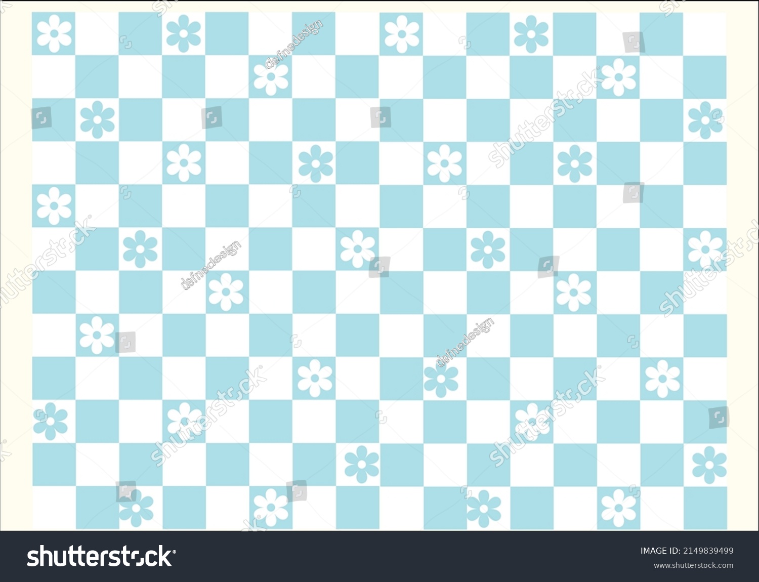 Dama Pattern Print Daisy Hand Drawn Stock Vector (Royalty Free ...