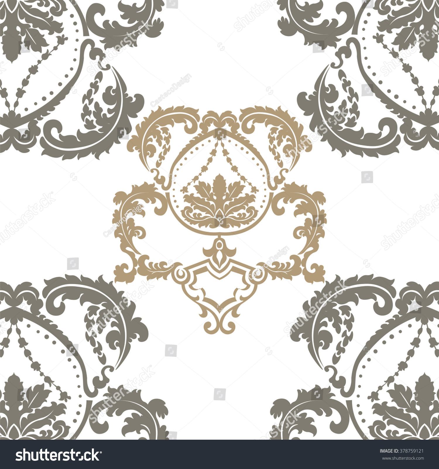 Damask Royal Ornament Pattern English Vintage Stock Vector (Royalty ... Damask Royal Ornament Pattern English Vintage Stock Vector (Royalty ...