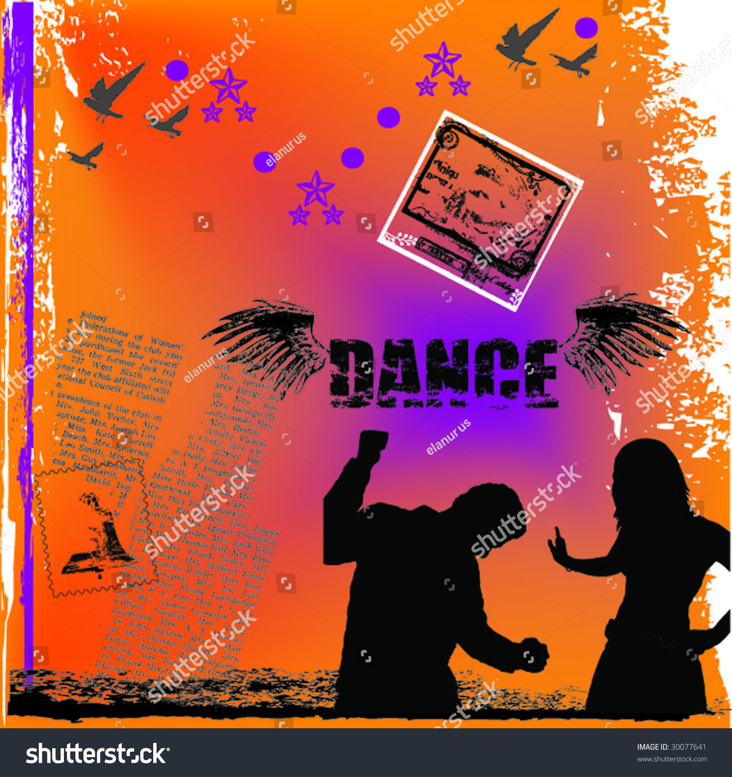 Dance Angel Vector Illustration Stock Vector (Royalty Free) 30077641 ...
