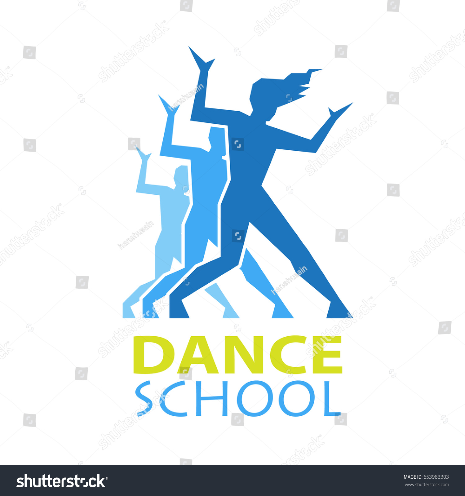 Dance Logo Dance School Dance Studio Stock Vector (Royalty Free ...