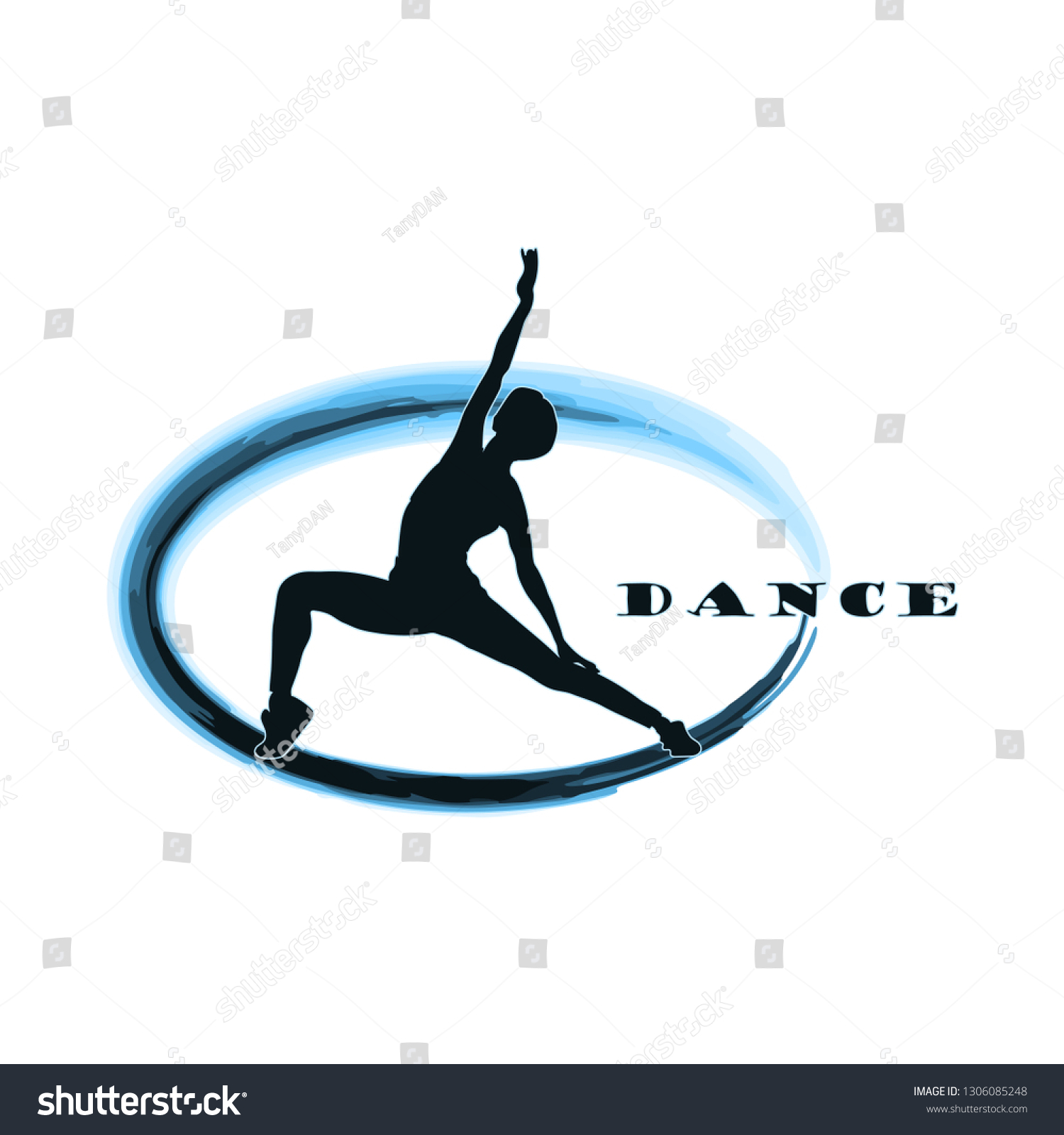 Dance Logo Vector Design Symbol: vector de stock (libre de regalías ...