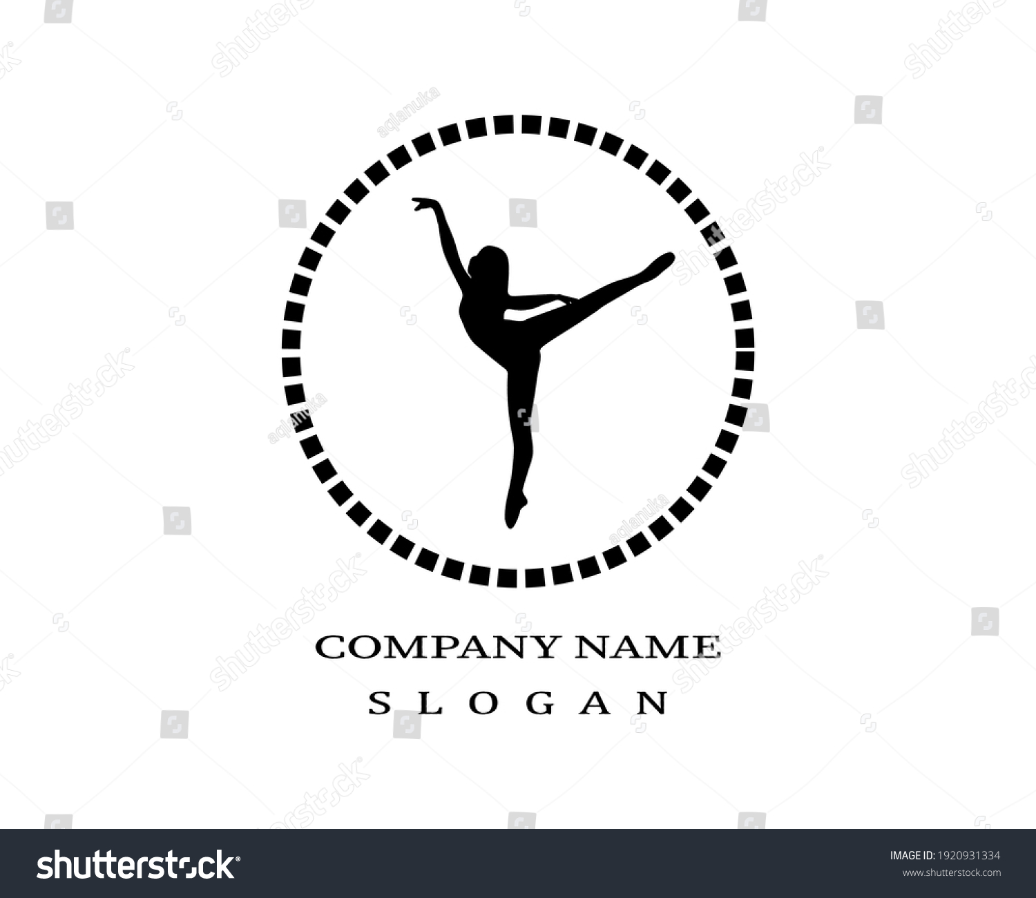 Dance Logo Vector Symbol Design Vector Stock Vector (Royalty Free ...
