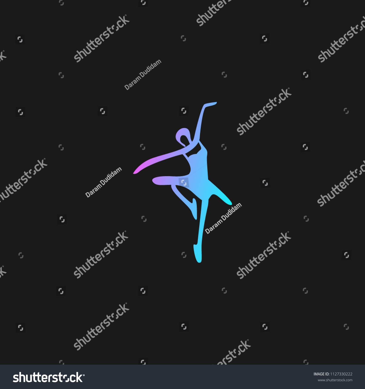 Dance Studio Logo Design Vector Template Stock Vector (Royalty Free ...