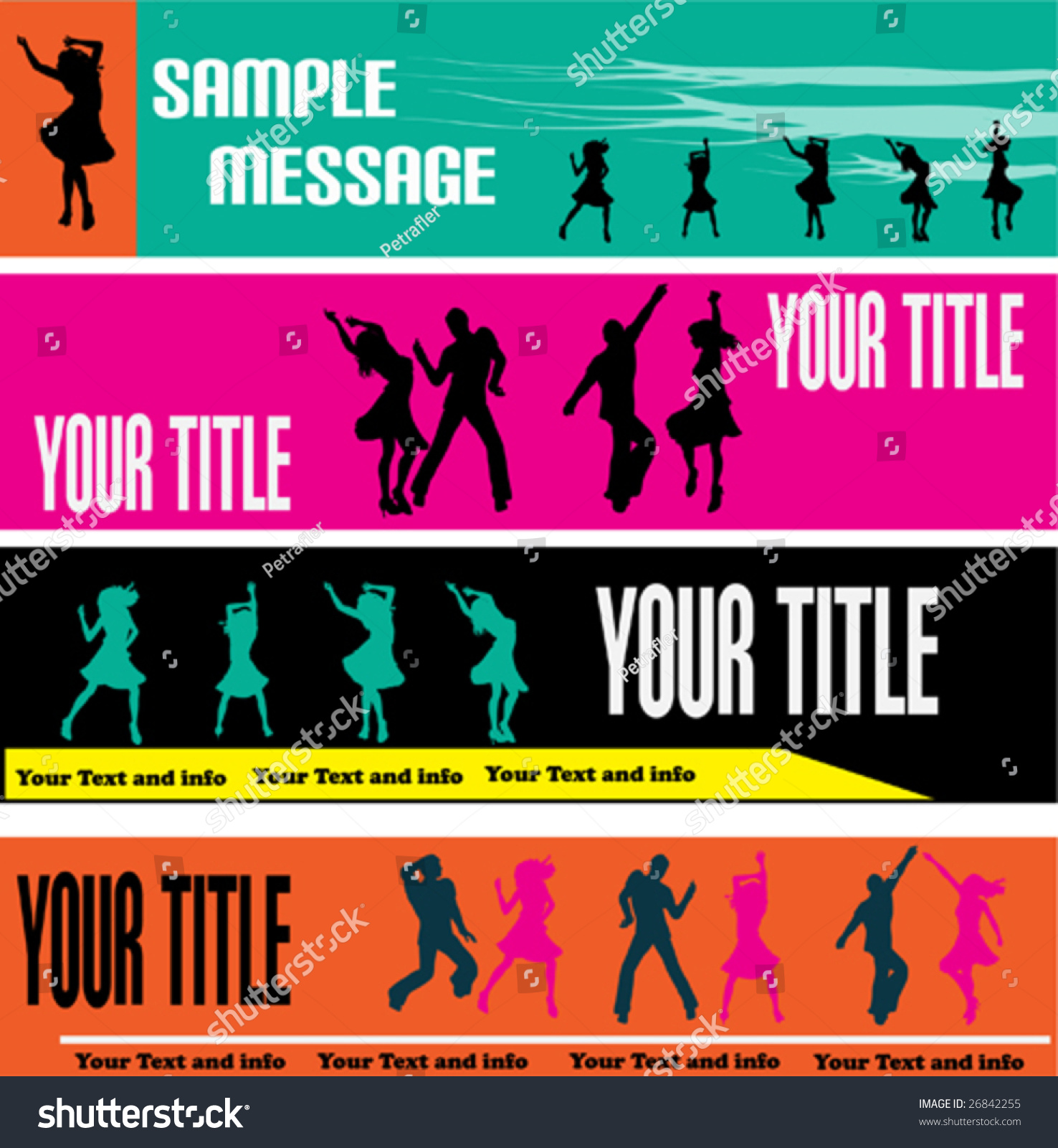 Dance Web Banner Templates Stock Vector (Royalty Free) 26842255