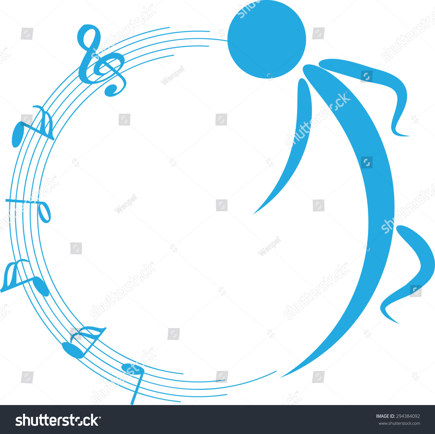 Dancer Music Note Icon Stock Vector (Royalty Free) 294384092 | Shutterstock