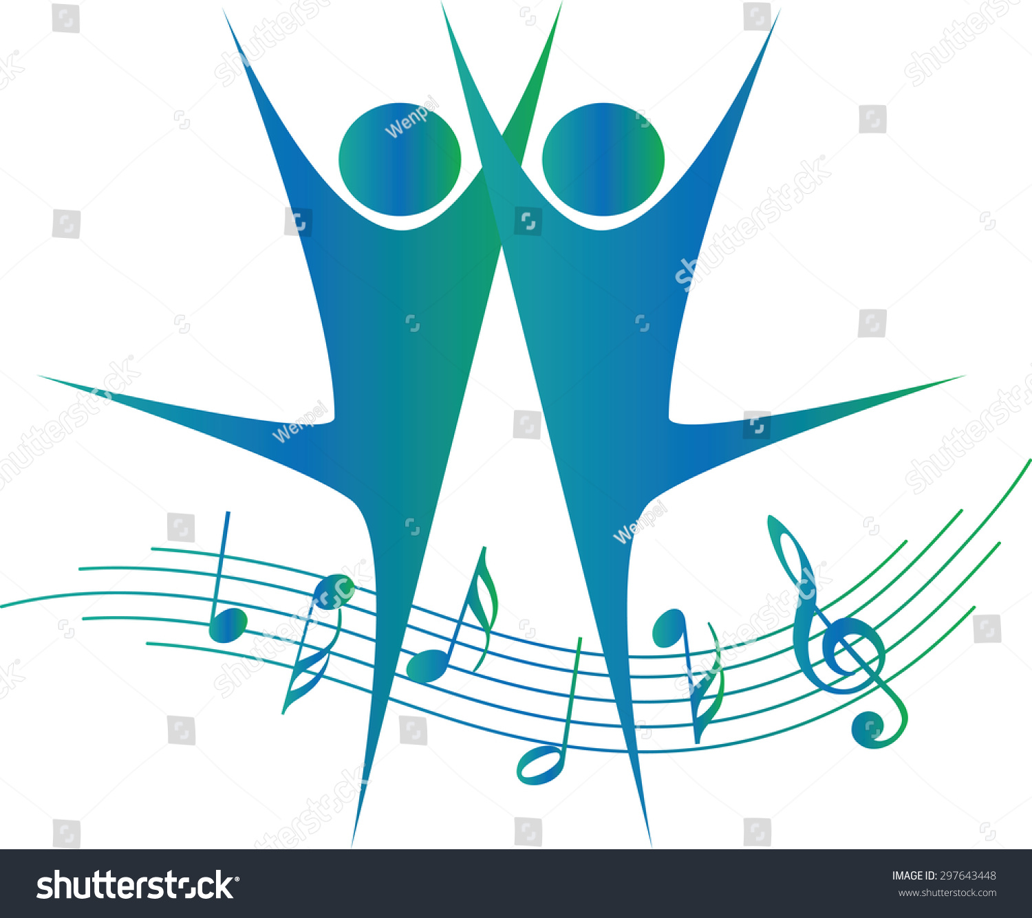 Dancer Music Note Icon Stock Vector (Royalty Free) 297643448 | Shutterstock