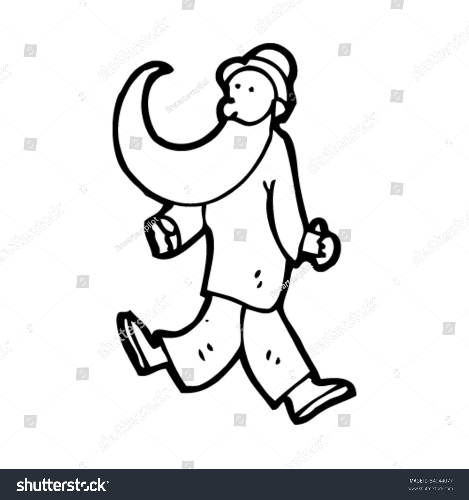 Dancing Old Man Illustration Stock Vector (Royalty Free) 54944077 ...