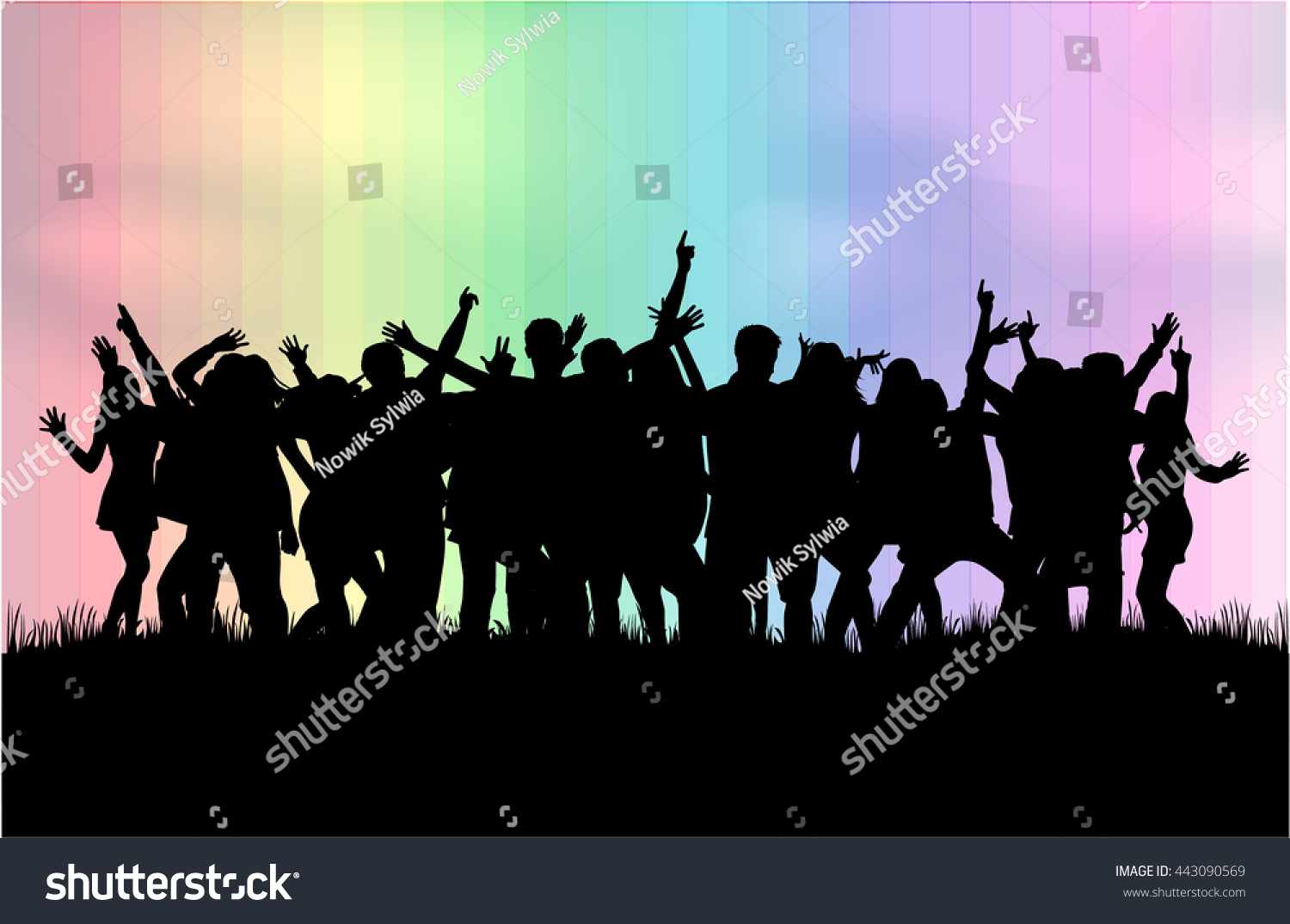 64,327 Dancing crowd silhouette Images, Stock Photos & Vectors ...