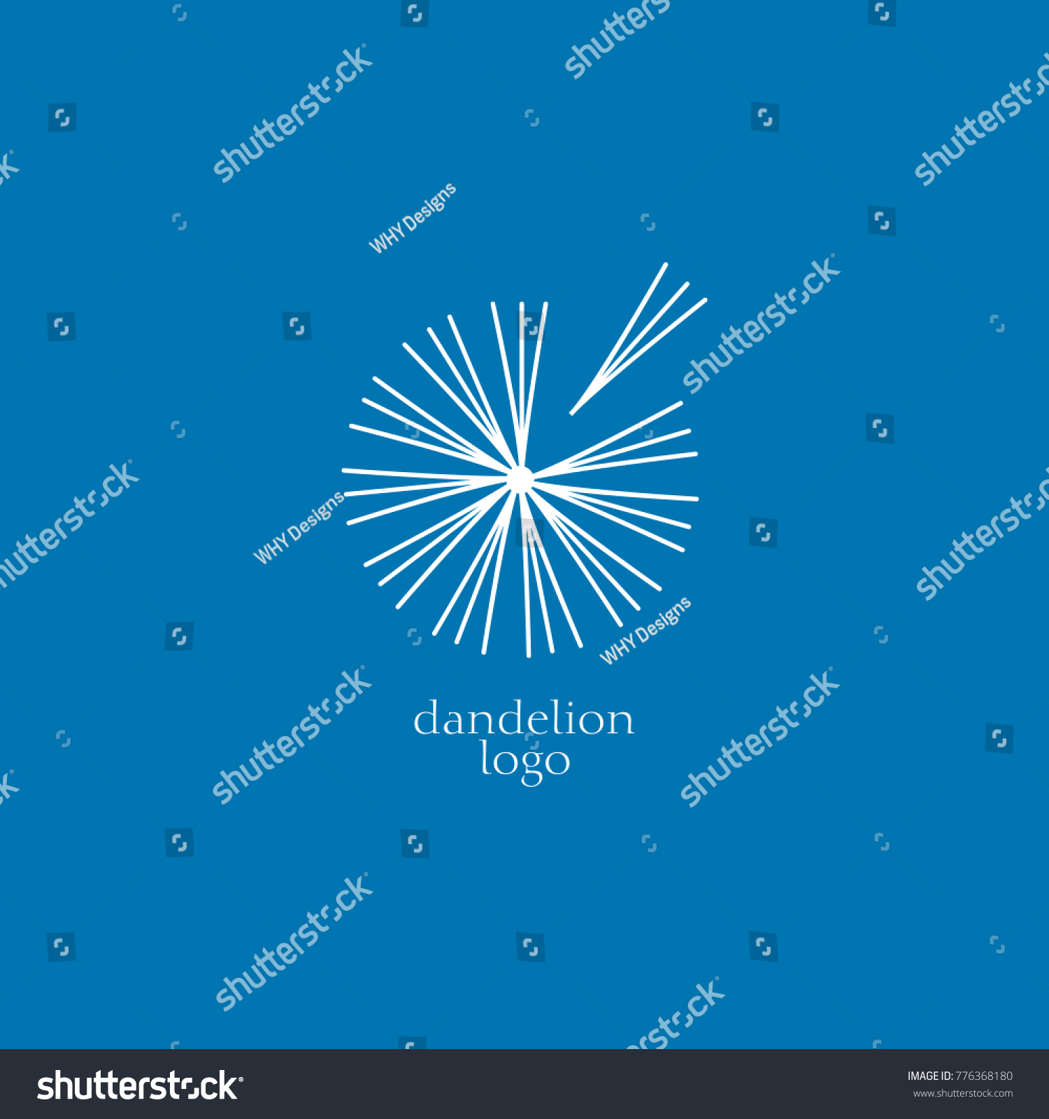 Dandelion Logo Vector Dandelion Sign Stock Vector (Royalty Free) 776368180