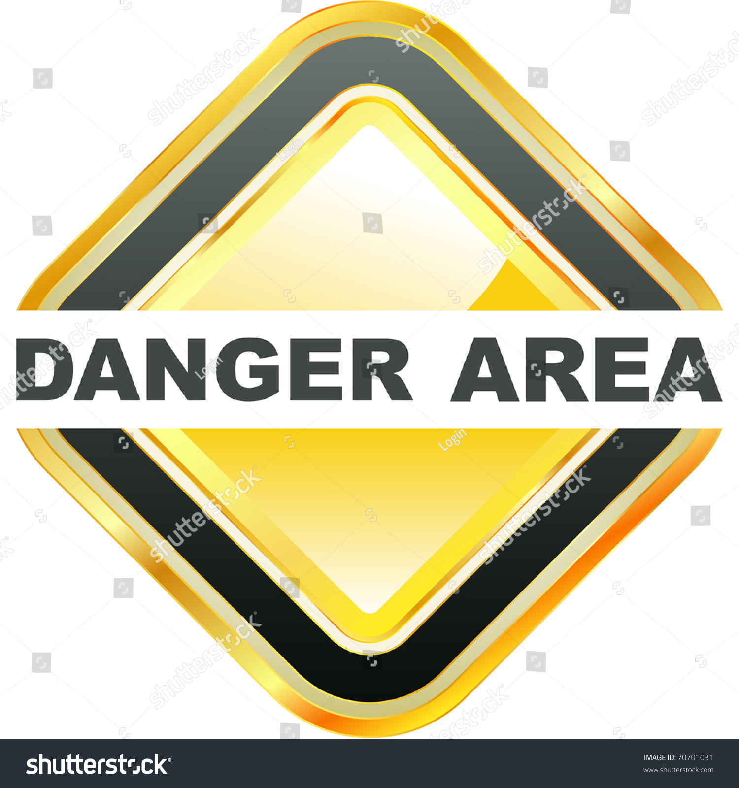 Danger Area Warning Vector Banner Stock Vector (Royalty Free) 70701031 ...