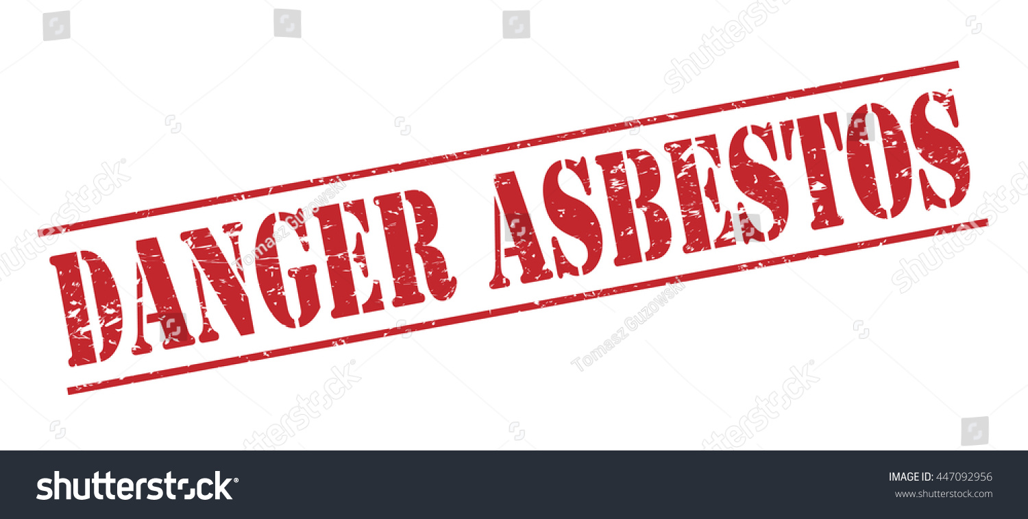 Danger Asbestos Vector Stamp On White Stock Vector (Royalty Free) 447092956