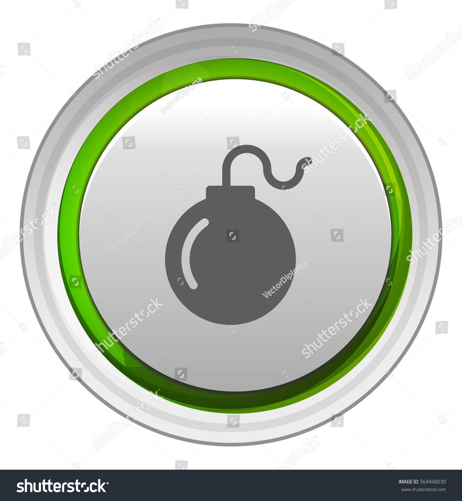 Danger Bomb Icon Stock Vector (Royalty Free) 564448030 | Shutterstock