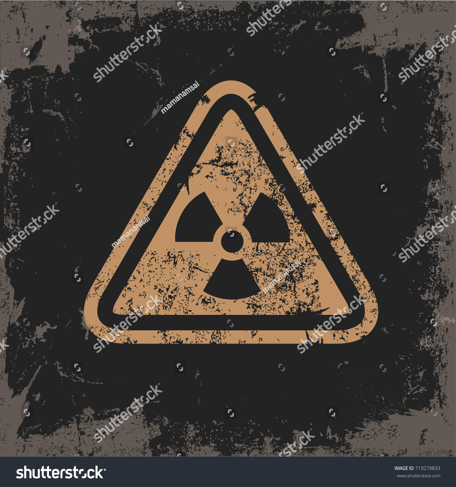 Danger Design On Grunge Backgroundvector Stock Vector (Royalty Free ...