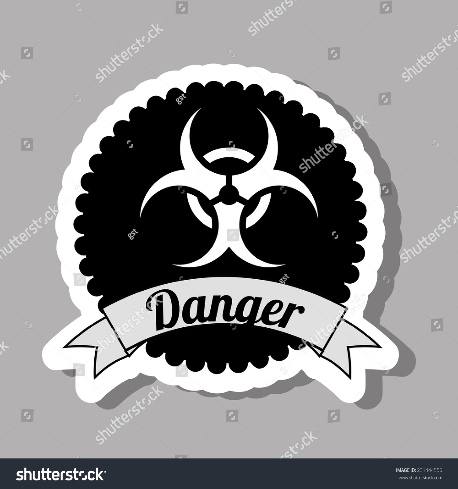 Danger Graphic Design Vector Illustration Stock Vector (Royalty Free ...