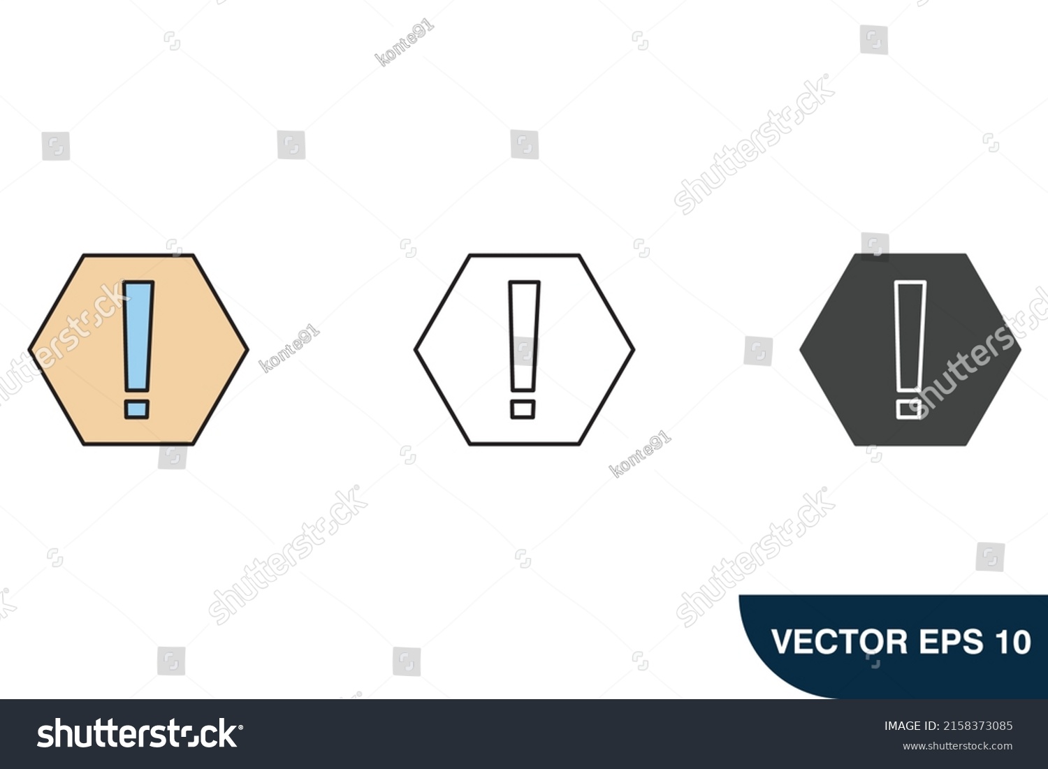 Danger Icons Symbol Vector Elements Infographic Stock Vector (Royalty ...